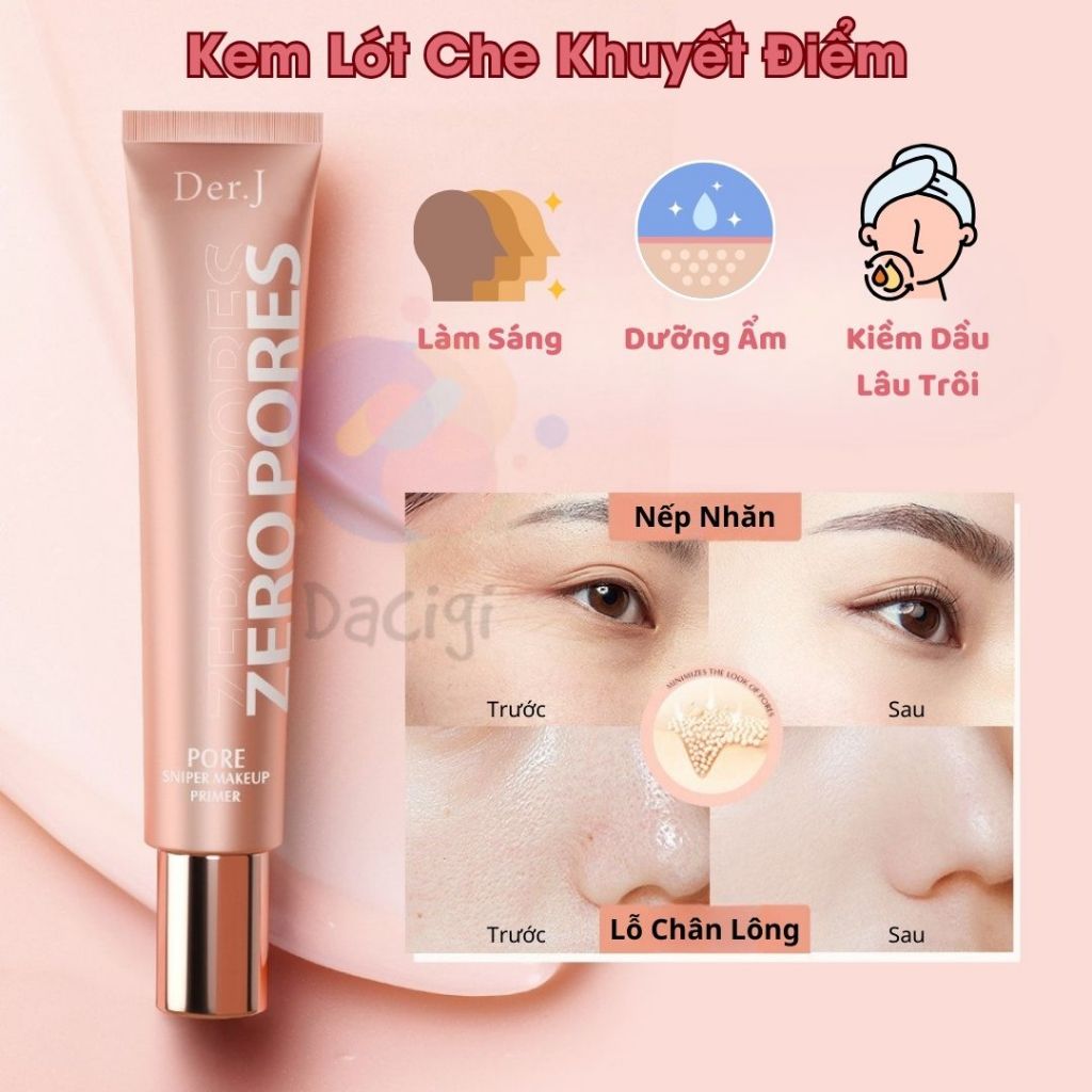 Kem lót trang điểm kiềm dầu lâu trôi, Kem che khuyết điểm nâng tông ...