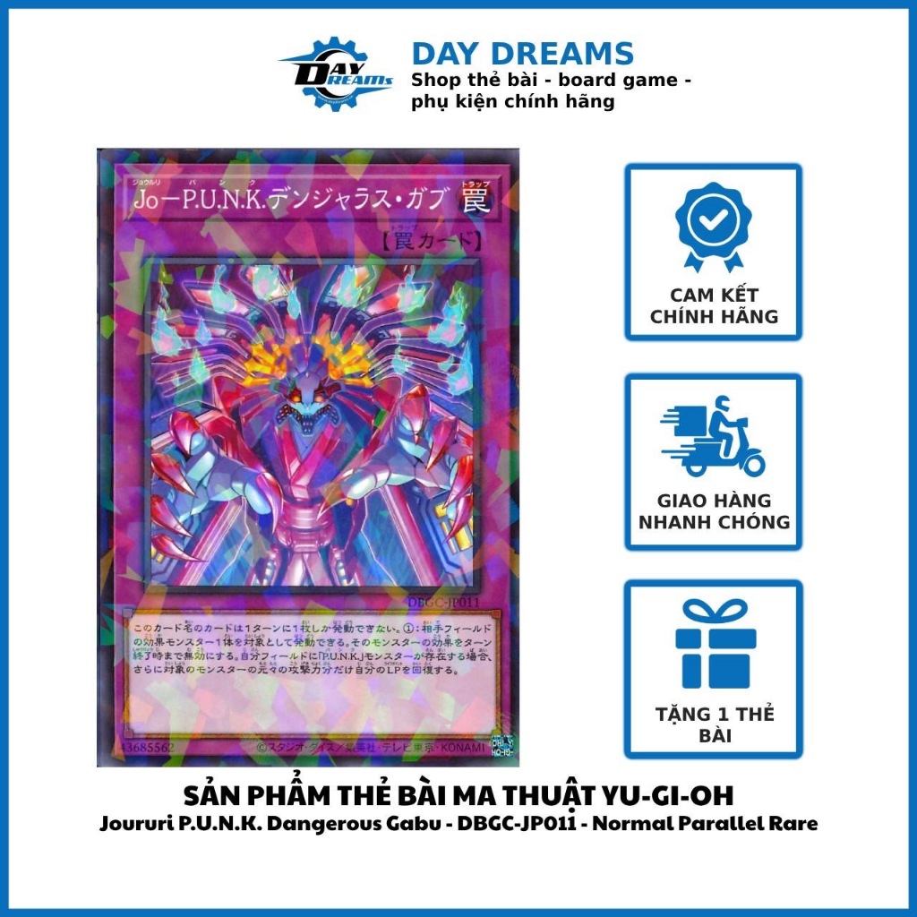 THẺ BÀI YUGIOH CHÍNH HÃNG: Joururi P.U.N.K. Dangerous Gabu - DBGC-JP011 ...