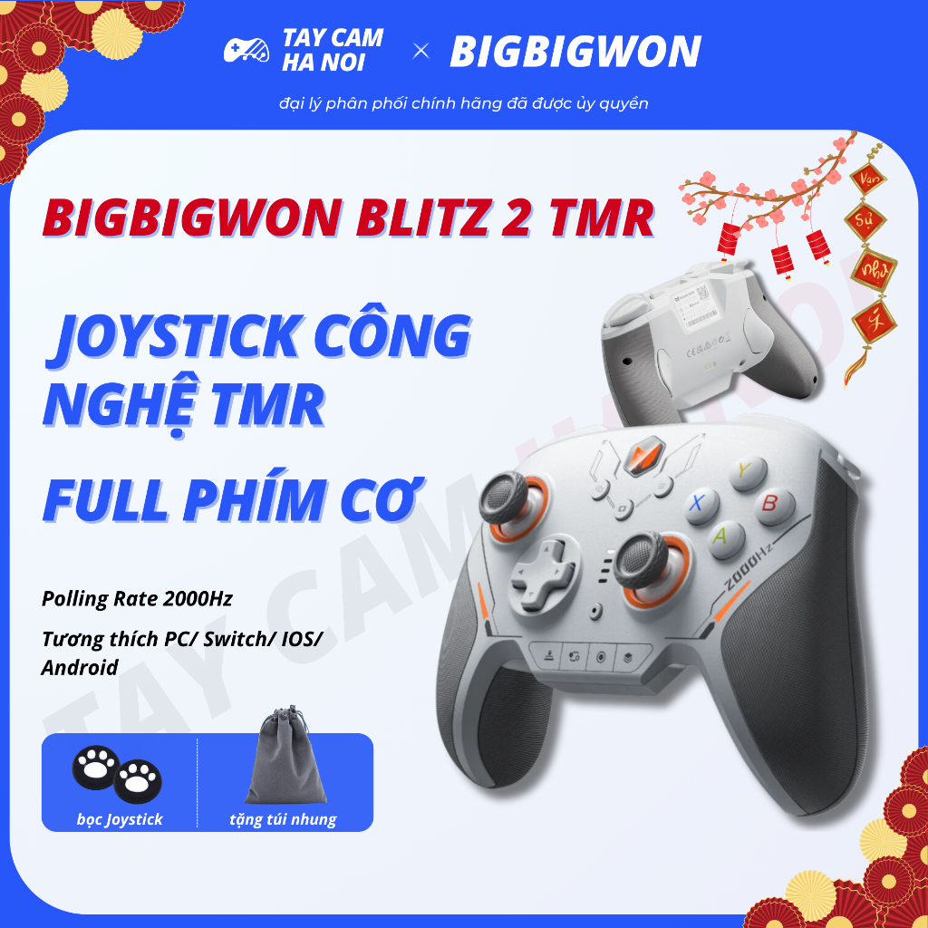 [BH 12T] Bigbigwon BLITZ 2, tay cầm chơi game TMR Joystick, polling ...