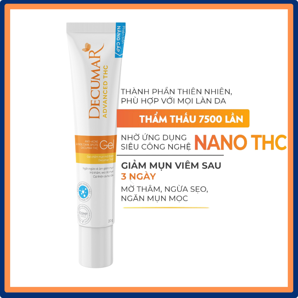 Gel chấm mụn Decumar Advanced 20gr nghệ trắng THC giúp làm sạch sáng da ...