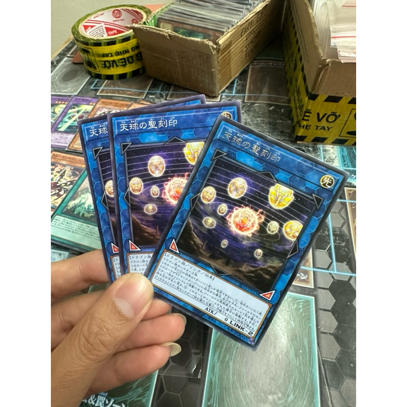 ( 20250111 ) Thẻ bài Yugioh chính hãng Hieratic Seal of the Heavenly Spheres SLT1-JP011 SD47 ...