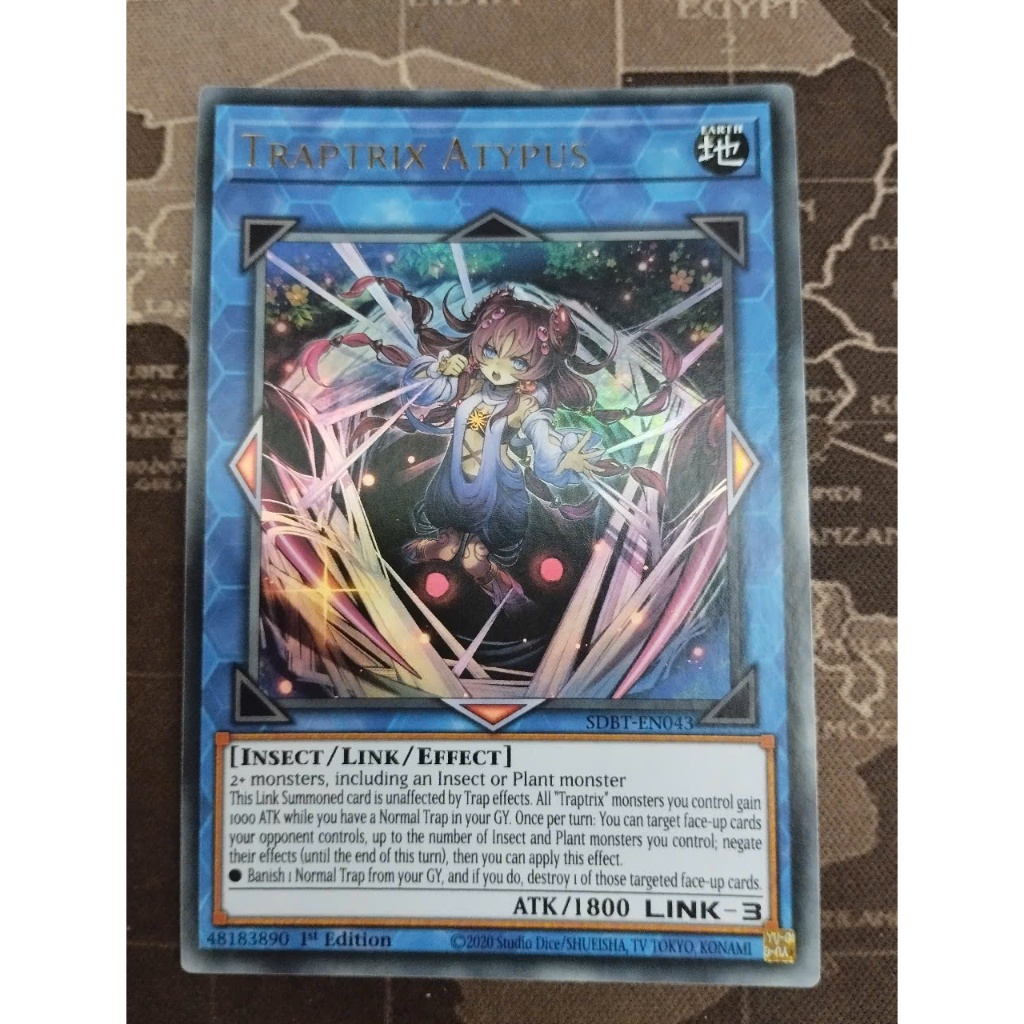 Thẻ bài Yu-Gi-Oh! Traptrix Atypus Ultra Rare chính hãng Konami | Shopee ...