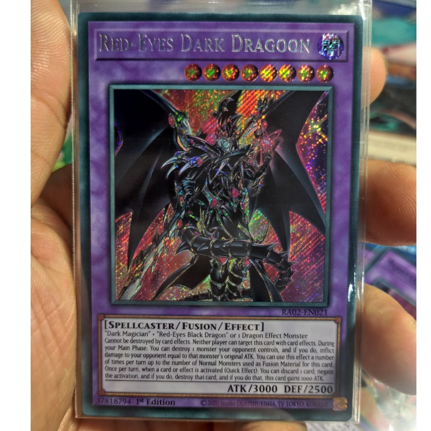 [KW2 Yugioh] [EN-UK] [Nice Art] Thẻ bài Red-Eyes Dark Dragoon - RA02-EN021 | Shopee Việt Nam