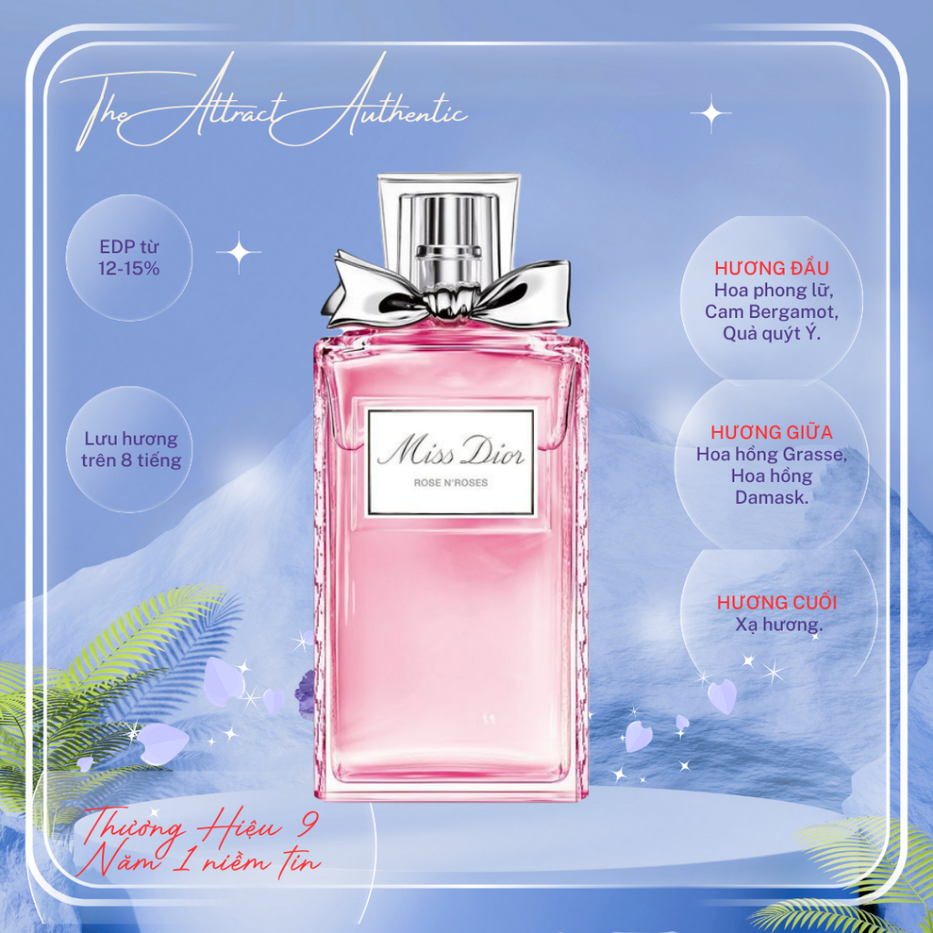10ml Miss Dio Rose N'Roses | Nước hoa nữ | Attract Perfume Jewelry ...