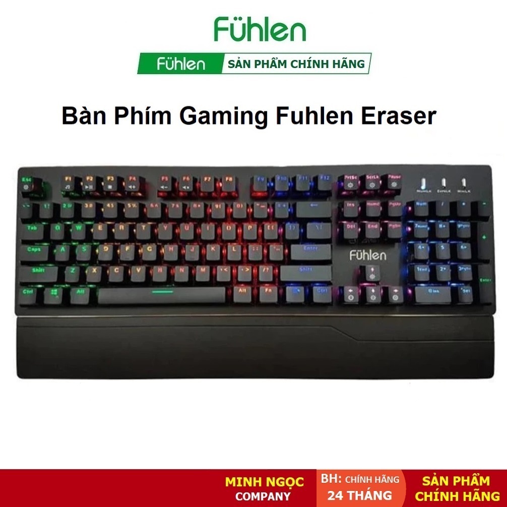 Bàn phím cơ Gaming Fuhlen Eraser - Chính Hãng bảo hành chính hãng 24 ...