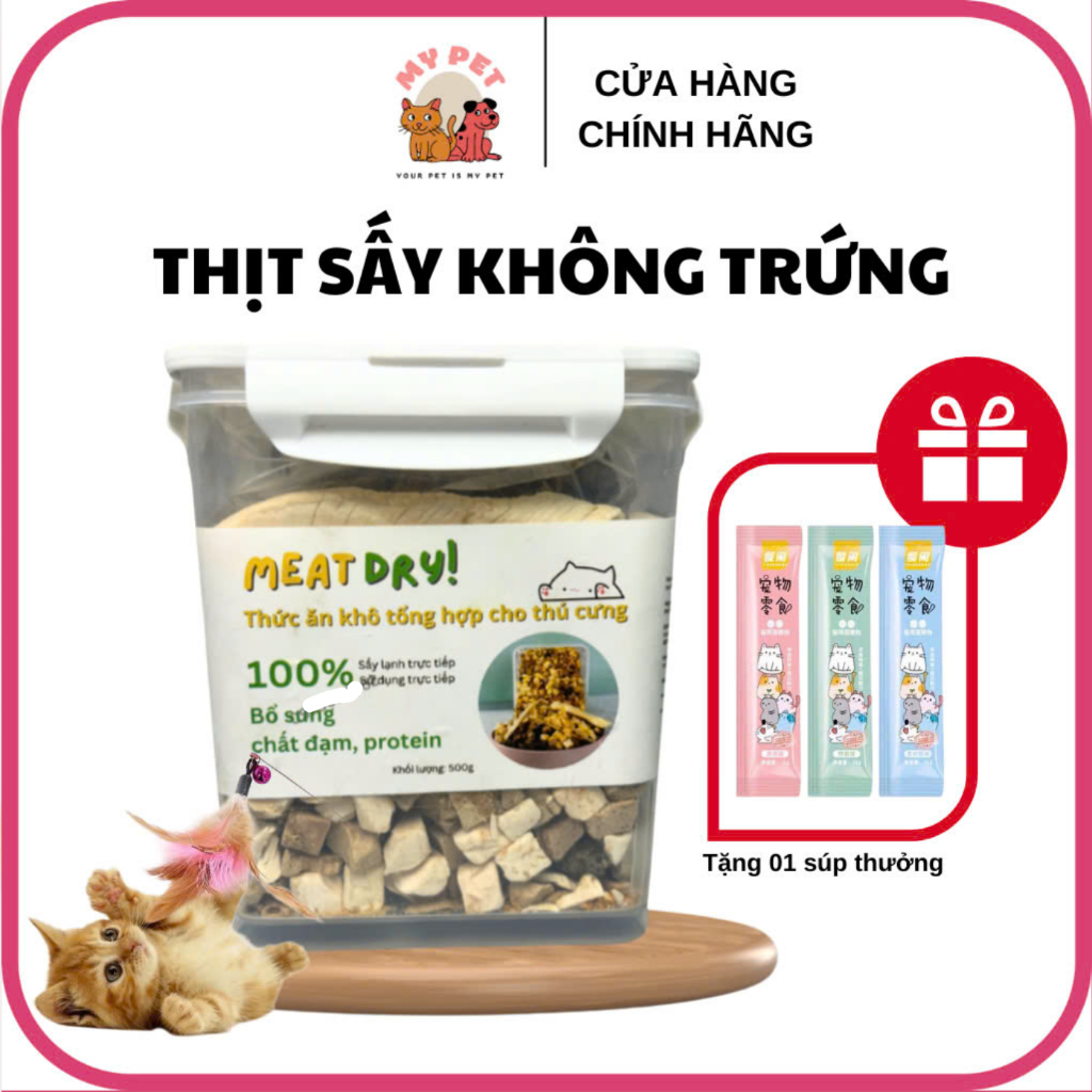 [KHÔNG TRỨNG] Hộp Thịt Sấy PETSAY Cao Cấp 12 Loại Thịt, Nhiều Gà Dành ...