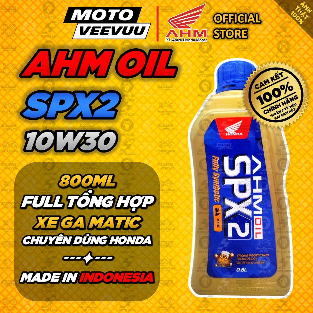 [MTVV] Dầu Nhớt tổng hợp Xe Ga AHM Honda SPX2 10W30 800ML chính hãng ...