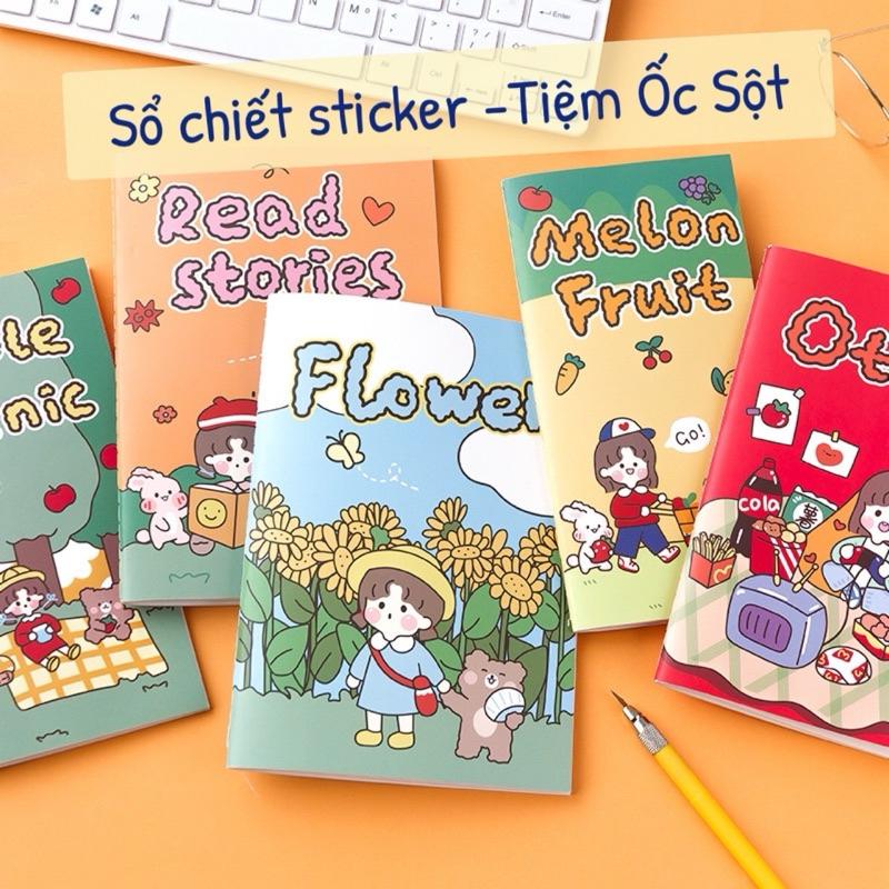 Sổ chiết lưu trữ Washi tape, Sticker A5/60trang - Tiệm Ốc Sột-ST035 ...