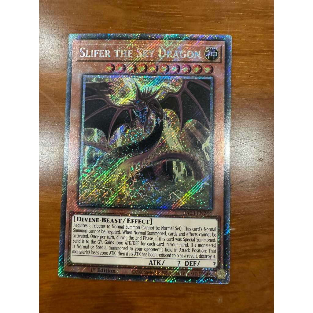 Lá bài Yugioh thần Osiris Slifer the Sky Dragon - RA03-EN244 - Platinum ...