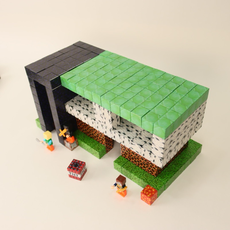 ( Hàng có sẵn có hoả tốc)Đồ Chơi Khối Nam Châm Từ Tính Minecraft,Block ...