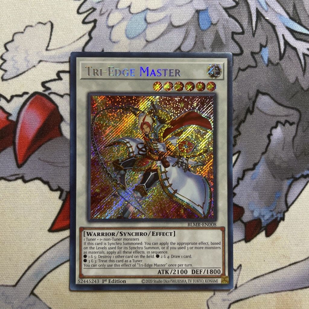 secret rare Lá bài thẻ bài Yugioh Tri-Edge Master - Tặng bọc bài nhựa ...