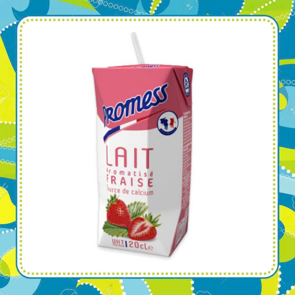 Date 4/2025 Thùng 24 Hộp Vị Dâu Ngọt Promess 200ml - Sữa Tươi Pháp ...