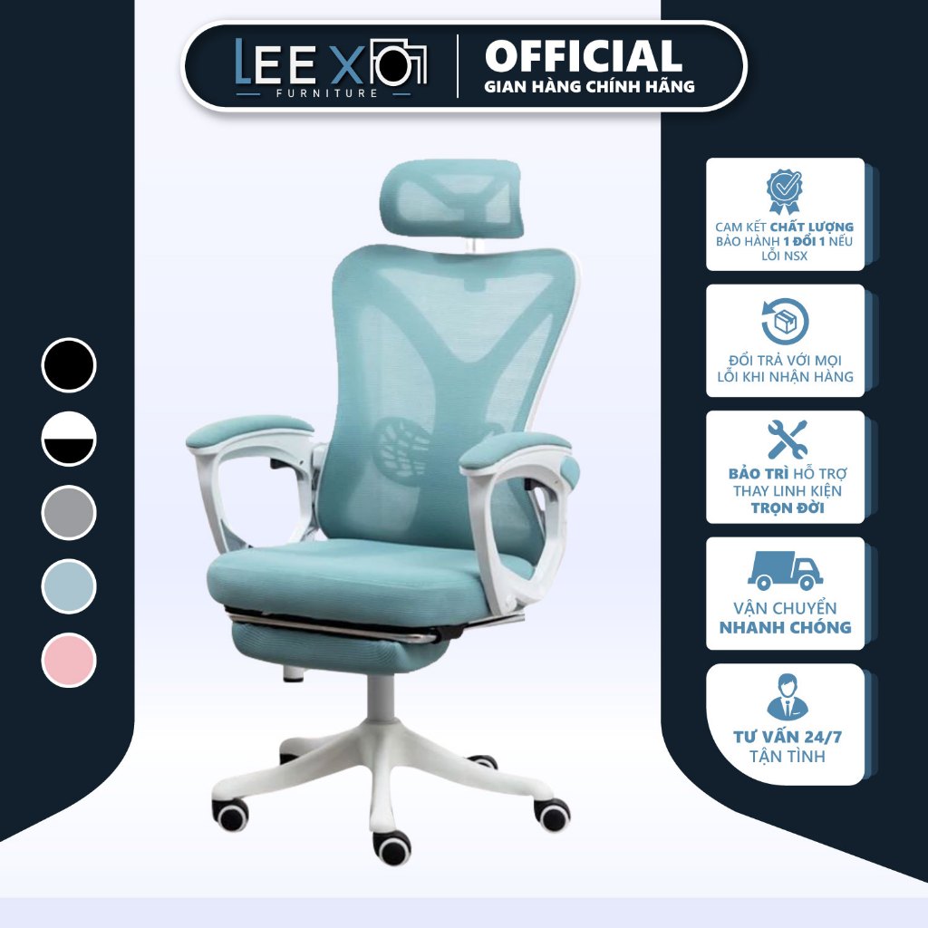 Ghế Gaming Công Thái Học LEXO FUNITURE LX20 Cao Cấp, Chất Liệu Lưới ...