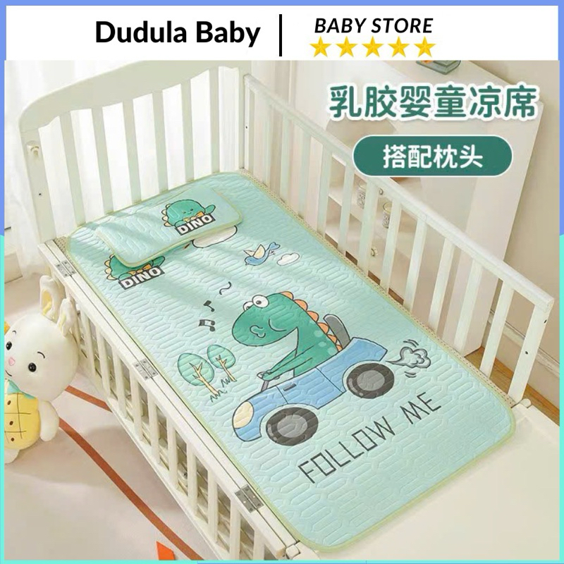 Chiếu Điều Hoà Cao Su Non Tặng Kèm Gối Cho Bé In Hình 5D KT:60x120cm ...