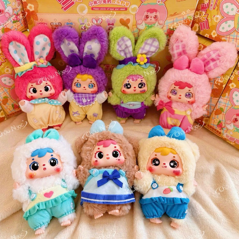 [CHÍNH HÃNG] Blindbox baby three thỏ Tyke 3, baby three tiệc trà baby ...