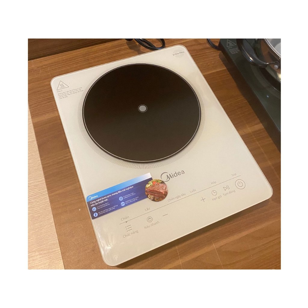 Bếp điện từ đơn Midea 2117DC + tặng nồi inox cao cấp | Shopee Việt Nam