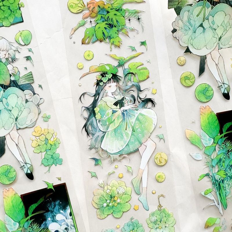 Saunery - PET tape nàng tiên trong rừng sticker cô gái - MOODTAPE ...