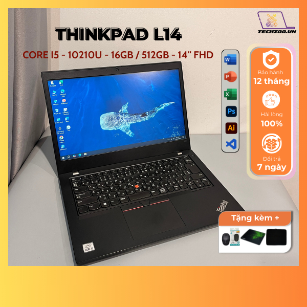 Laptop Lenovo Thinkpad L14 G1 I5-10210U/16GB/512GB/14inch FHD IPS, Mỏng ...
