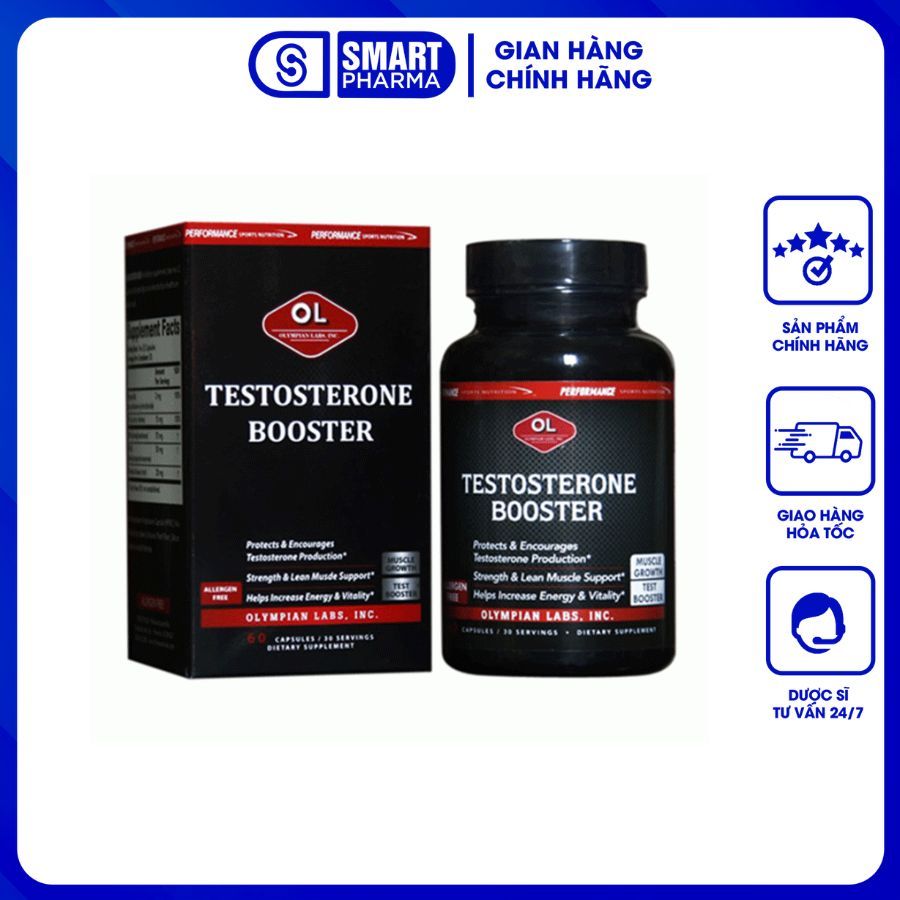 Testosterone Booster - Hỗ trợ tăng cường sức khỏe nam giới- Lọ 60 viên ...