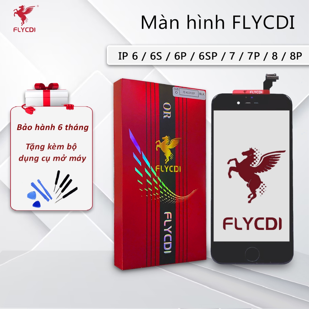 Màn hình Flycdi thay cho 6/7/8 , màn hình Flycdi chính hãng bảo hành 6 tháng tặng kèm tuavit mở ...