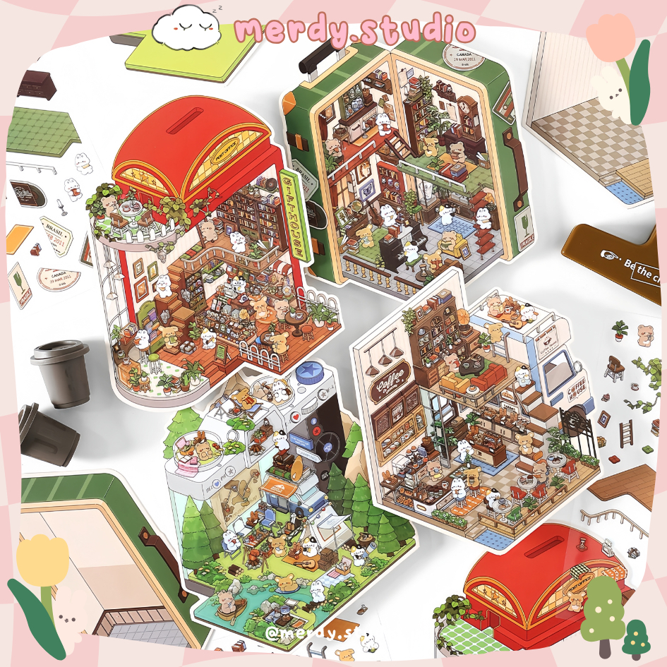 Sticker DIY 2.5D Decor Scene dán phong cảnh Travel | Shopee Việt Nam