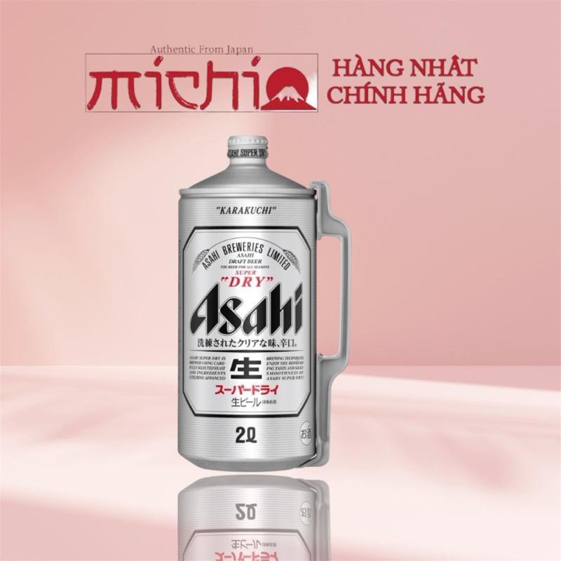Bia Asahi Super Dry Nhật Bản 2000ml/lon nhôm | Shopee Việt Nam
