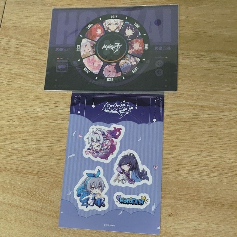 Postcard sticker combo Honkai Impact 3 sự kiện Hoyofest - Pc HI3 ...