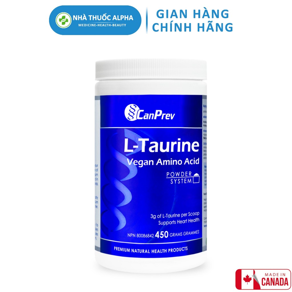 Thực phẩm bổ sung Axit Amino thuần chay L-Taurine CanPrev dành cho ...