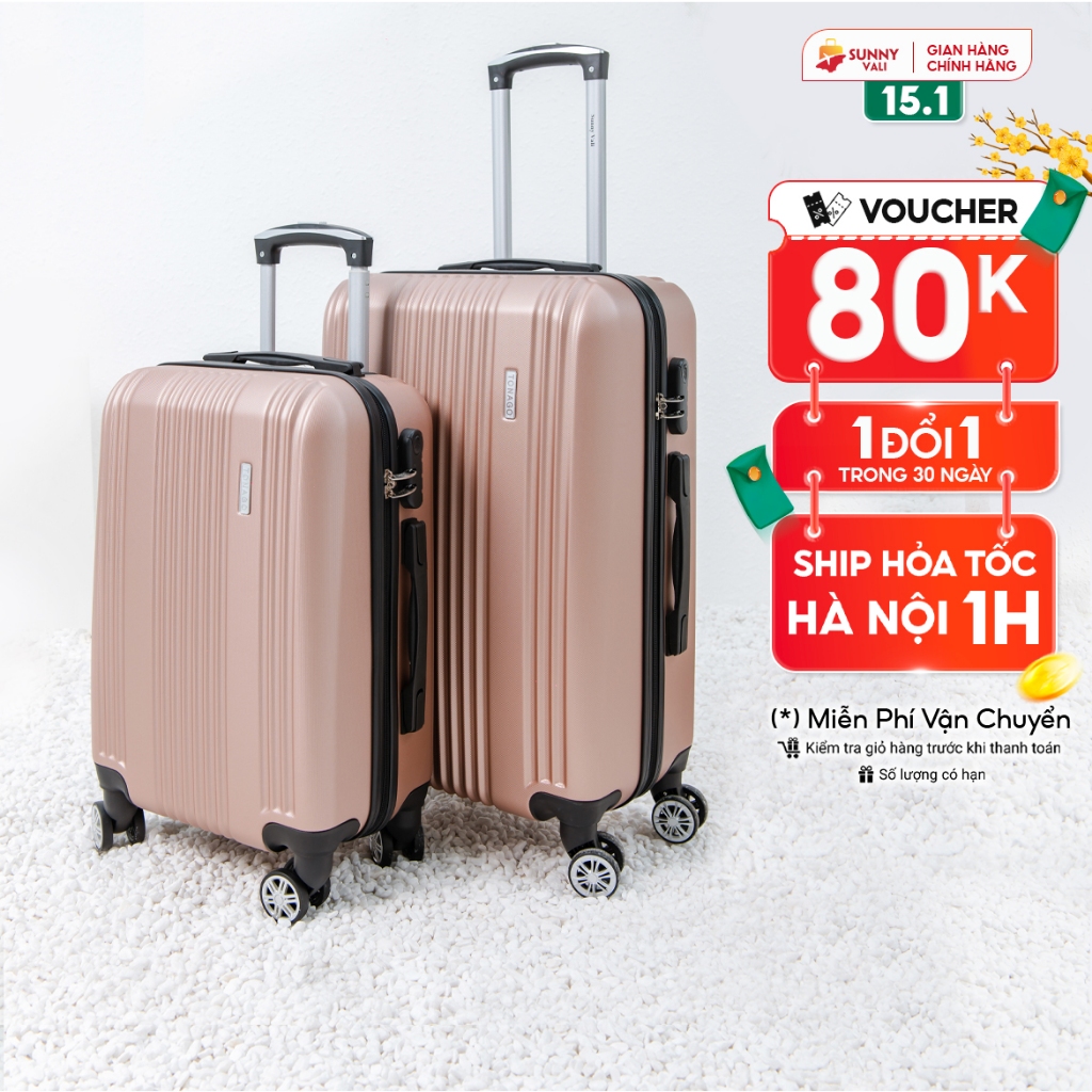 Vali du lịch SUNNY TONAGO - TG516 vali kéo size 20/24 inch, xách tay/kí ...