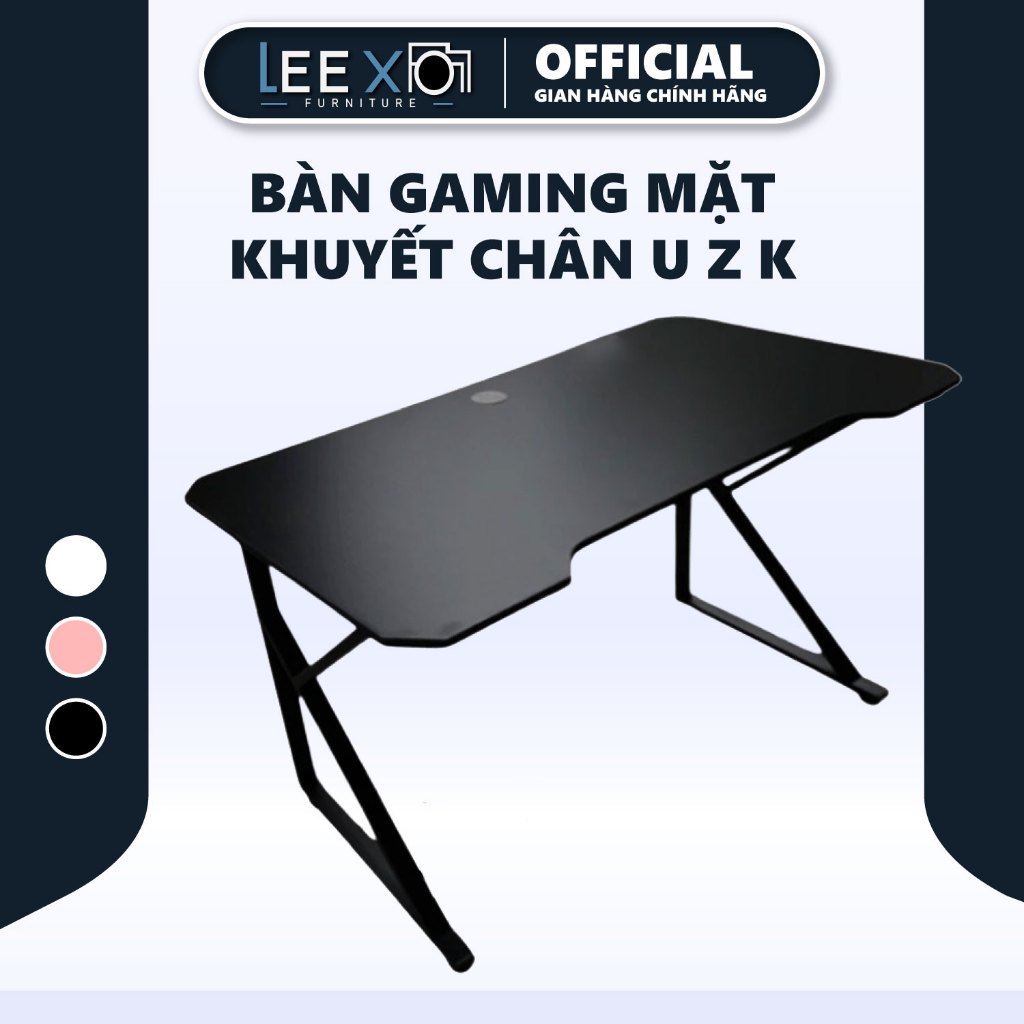 Bàn Làm Việc Gaming Chân U,K,Z LEXO FUNITURE, Thiết Kế Mặt Uốn Cong ...