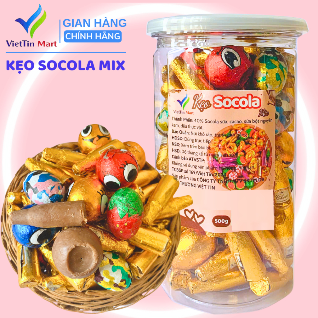 KẸO SOCOLA MIX VỊ 500g VIETTINMART | Shopee Việt Nam