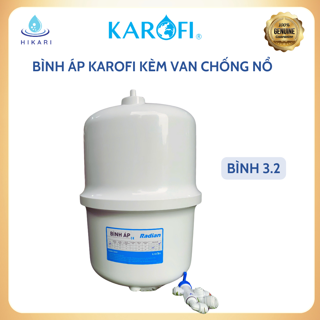 Bình Áp 3.2G và 4.0G Karofi Chính Hãng cho máy lọc nước RO Karofi siêu ...