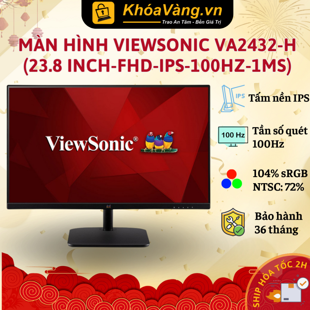 Màn hình ViewSonic VA2432-H ( 23.8inch/FHD/IPS/100Hz) | Hàng chính hãng ...