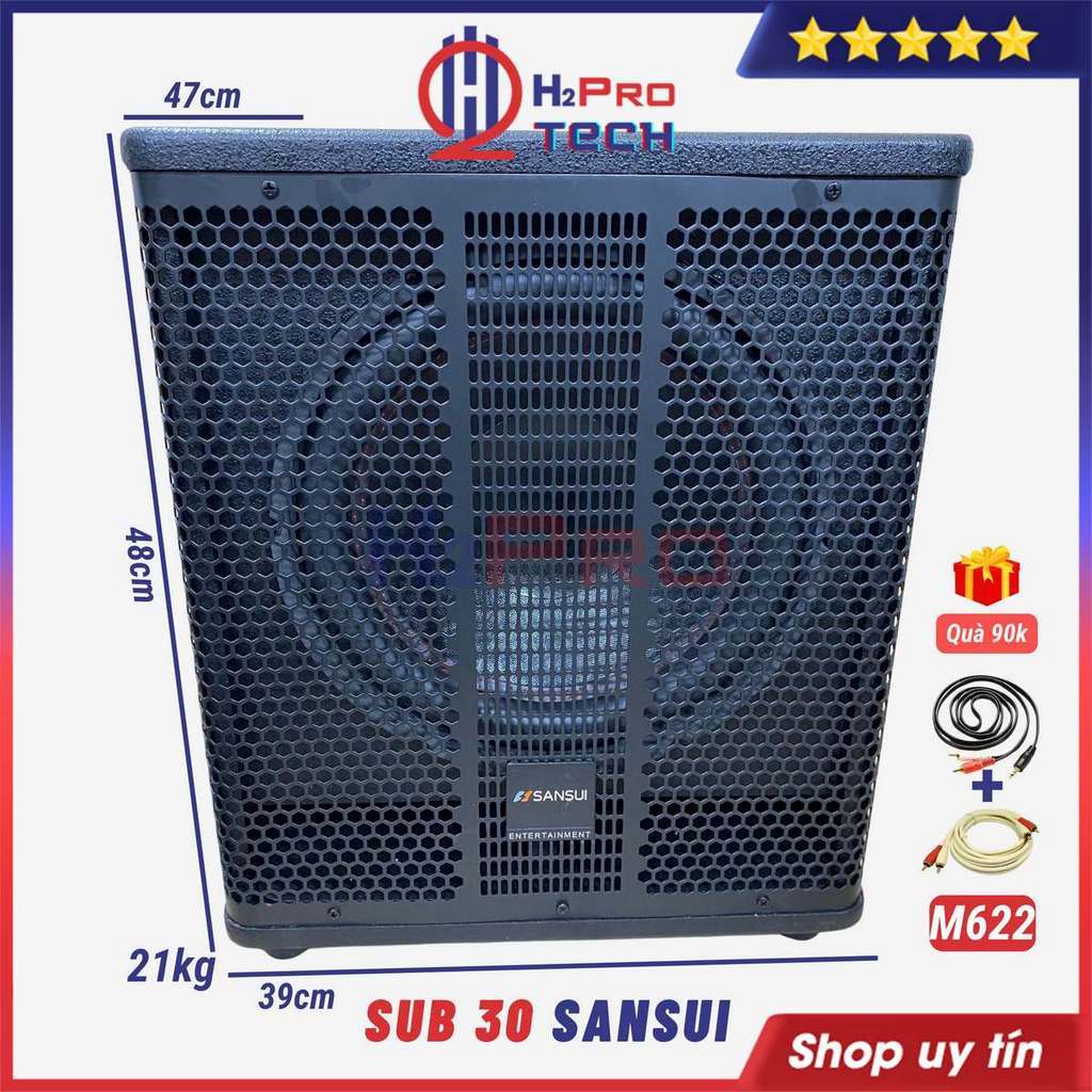 Loa Sub Điện Bass 30 Sansui 350W Công Nghệ Nhật - Tặng Dây AV, Sub 30 ...