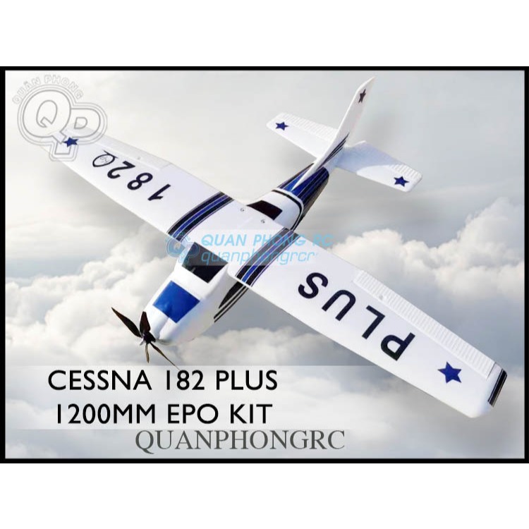 Kit EPO Cessna 182 PLUS sải cánh 1.2 mét (Không Gồm Đồ Điện) | Shopee ...