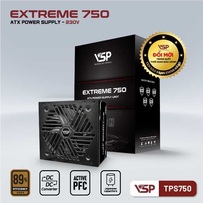 PSU | Bộ nguồn VSP PFC 350W 450W 550W 600W 650W 750W công suất thật ...