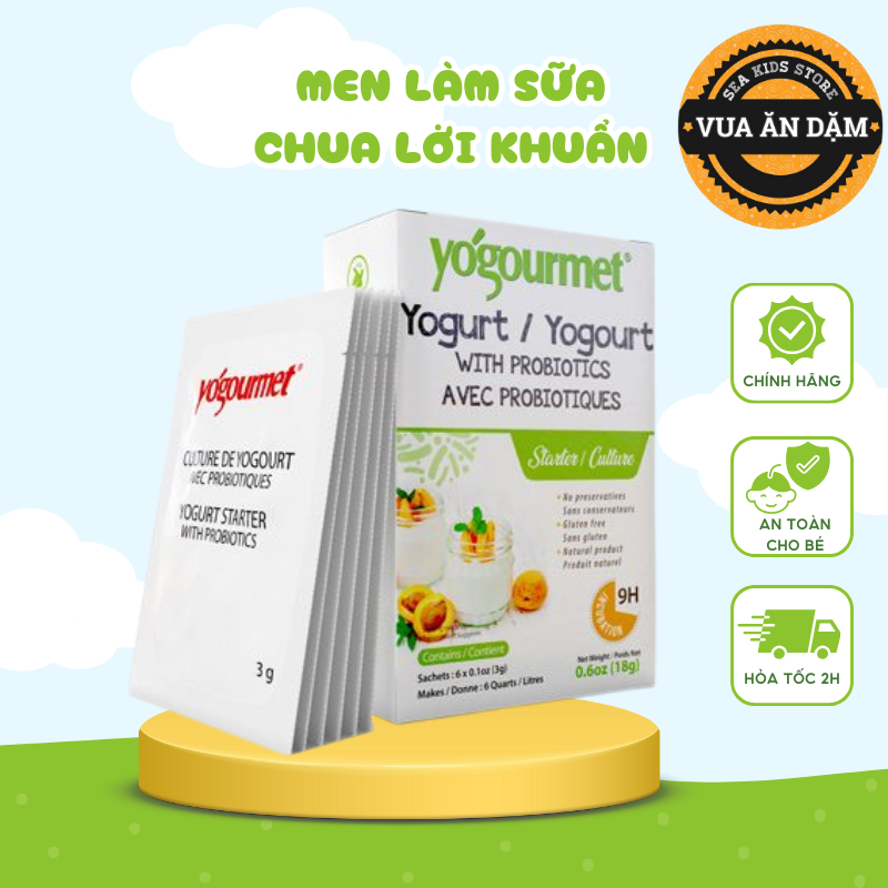 [Yogourmet] Men Làm Sữa Chua Lợi Khuẩn Probiotic Yogurt gói nhỏ 3g (mẫu ...