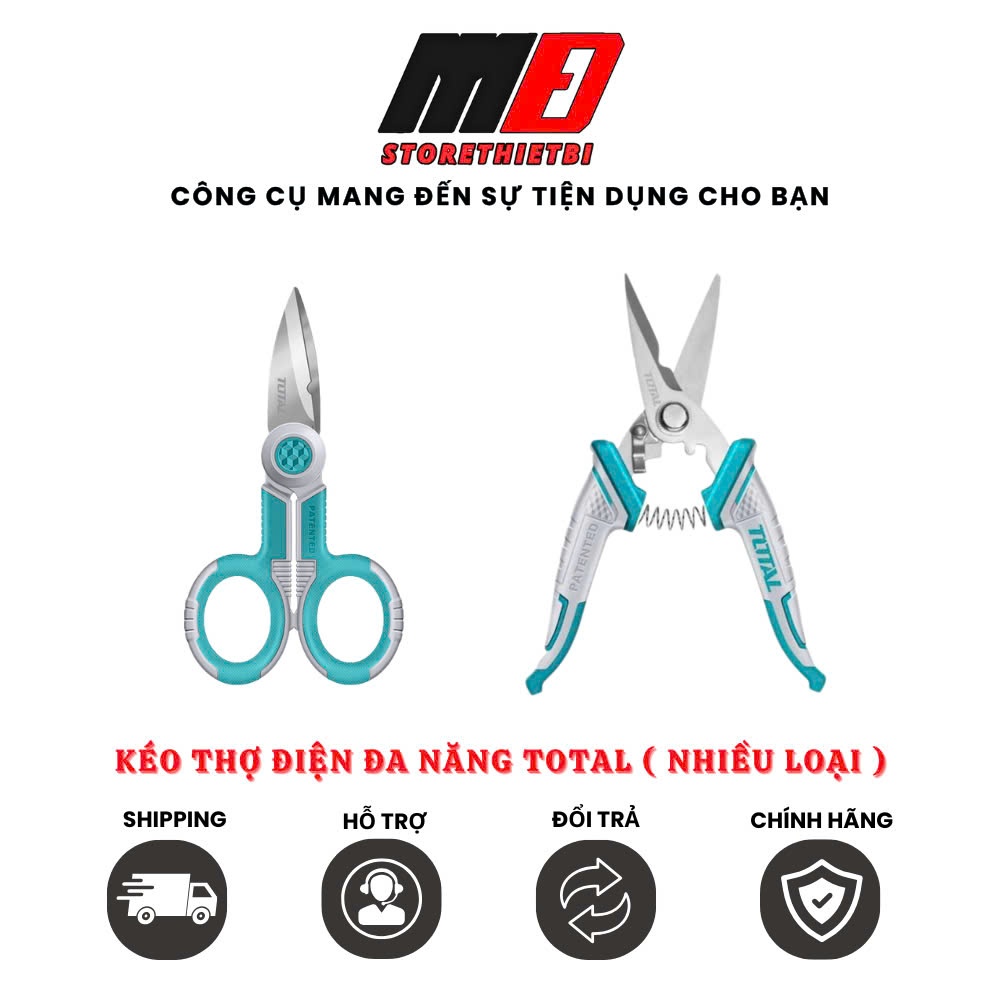Kéo Thợ Điện Cao Cấp Chắc Chắn 145mm-178mm-200mm TOTAL THT1155871 ...