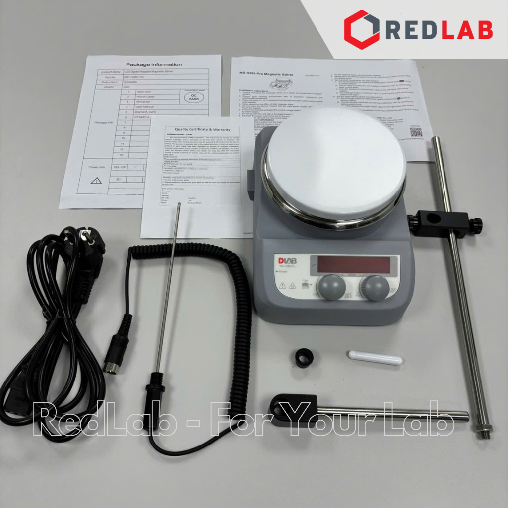 Máy khuấy từ gia nhiệt DLAB MS-H280-Pro (8130101212) 1500 rpm, 3 lít ...