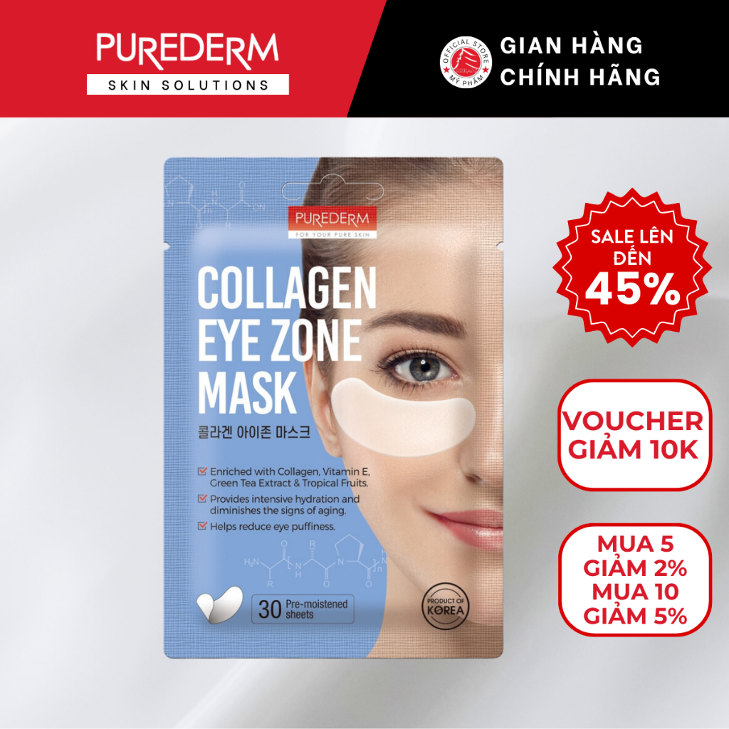 Purederm Mặt nạ mắt chứa Collagen 25g | Shopee Việt Nam