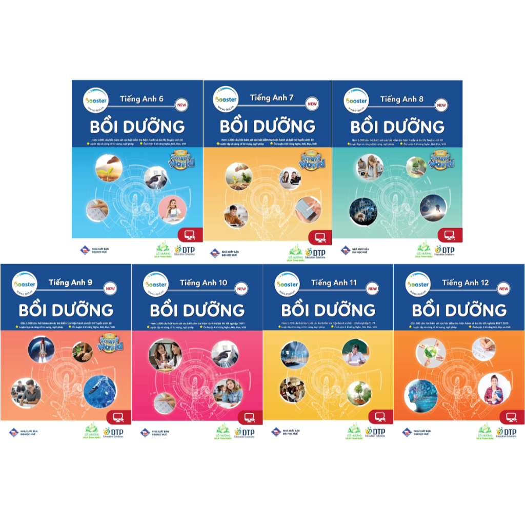 Sách - DTPbooks - Bồi Dưỡng Tiếng Anh 6-12 i-Learn Smart World #huongbook | Shopee Việt Nam