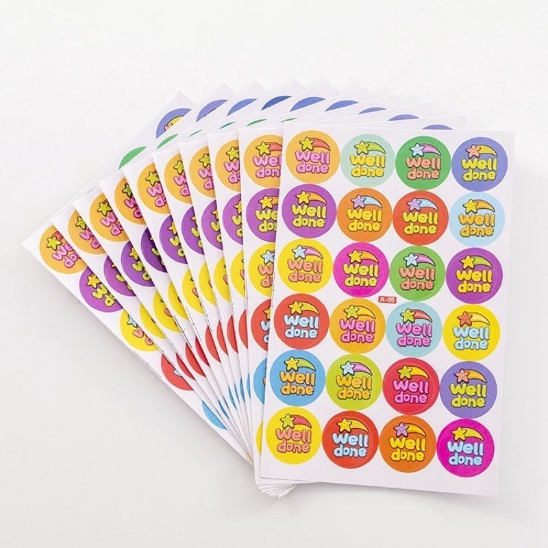 Sticker khen thưởng cho bé Paper One (1 tờ) | Shopee Việt Nam