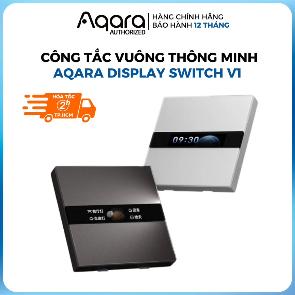 Aqara Display Switch V1 EU WS-K02D Công tắc thông minh zigbee, màn hình ...
