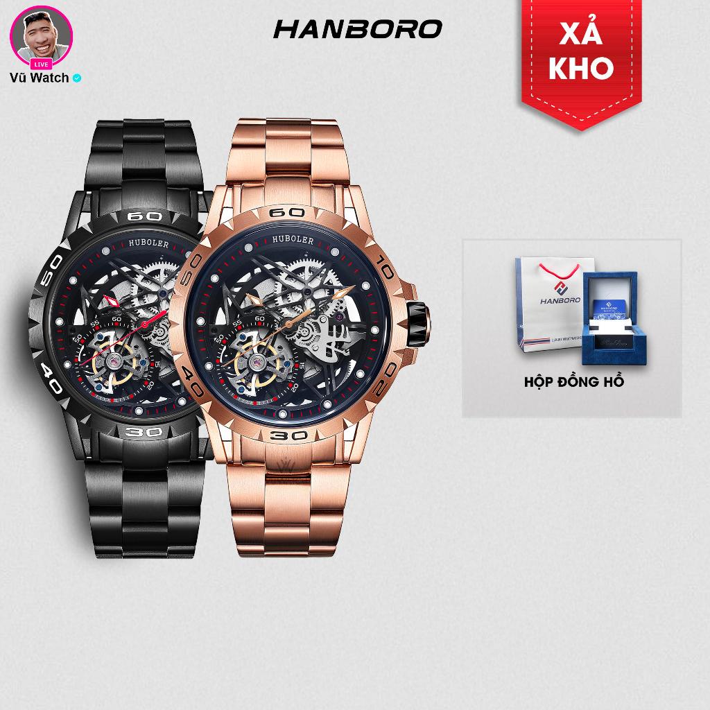 Đồng Hồ Cơ Nam HANBORO DÒNG 88667 | Tặng kèm bóp đựng đồng hồ | Shopee ...