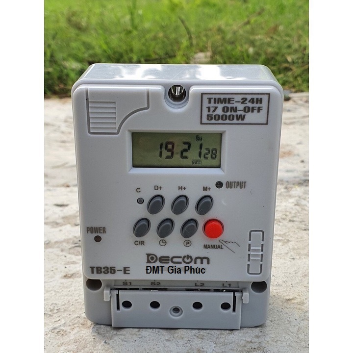 Công Tắc Hẹn Giờ Điện Tử Decom Công Suất Lớn 5000W TB35, Timer Hẹn Giờ ...