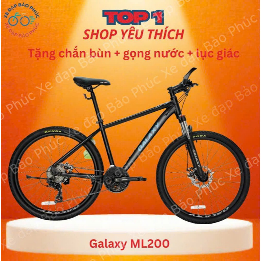 Xe đạp thể thao Galaxy ML200 (Tặng chắn bùn + giá đỡ bình nước + lục ...