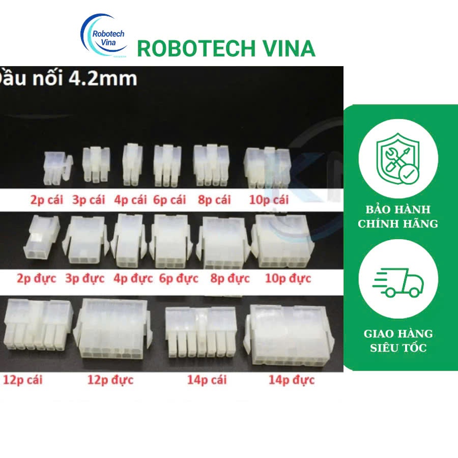 Bộ Đầu nối đực cái 5557-5559 4.2mm màu trắng (2P 3P 4P 5P 6P 8P 10P ) | Shopee Việt Nam