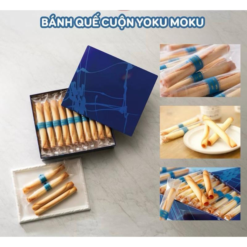 [ Siêu ngon]Bánh yoku moku Tokyo Nhật Bản, Bánh trứng cuộn hương thơm bơ trứng sữa hoà quyện ...