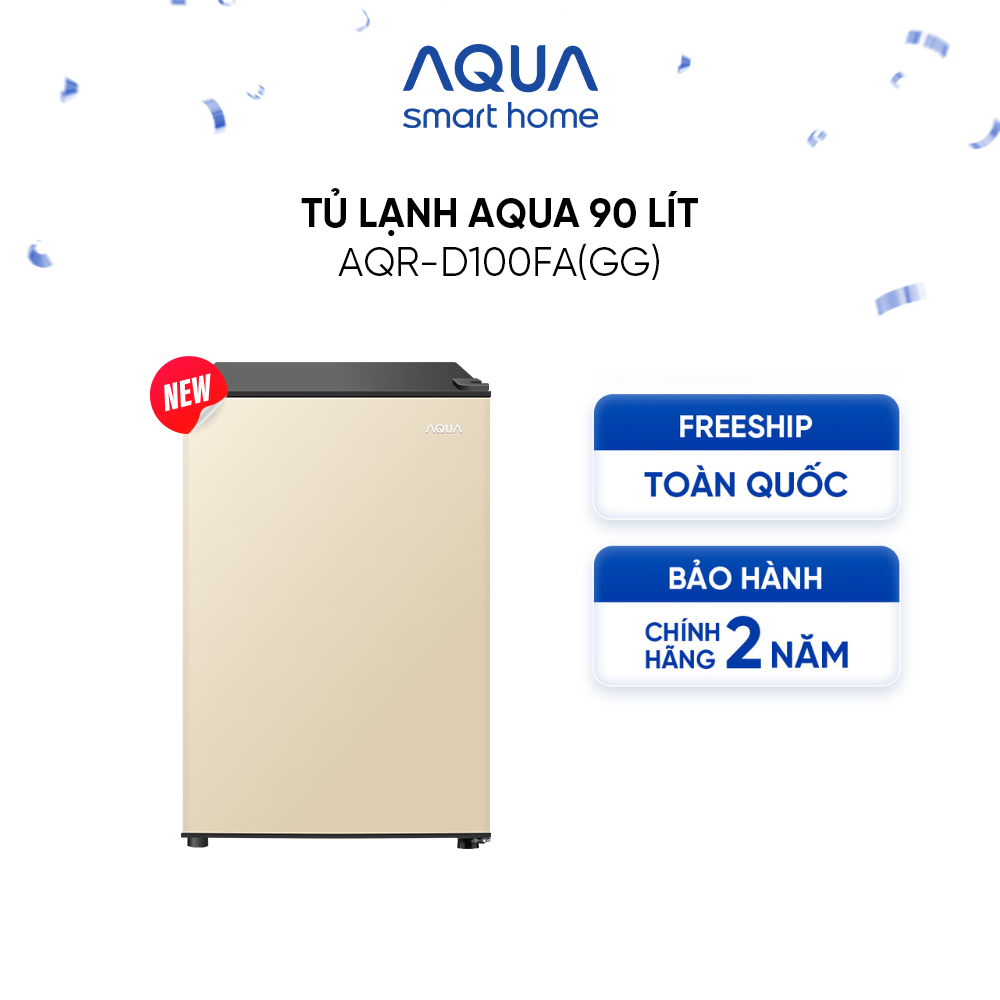 [PRE-ORDER - SẢN PHẨM MỚI 2025] Tủ lạnh Aqua 90 lít AQR-D100FA(GG - Màu be - Freeship toàn quốc ...