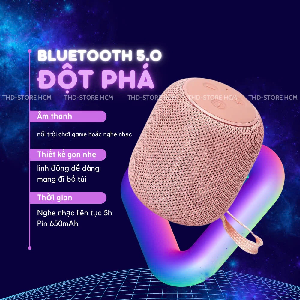 Loa bluetooth mini karaoke WS 305 loa cầm tay chính hãng bass mạnh chống nước cho laptop pc ...